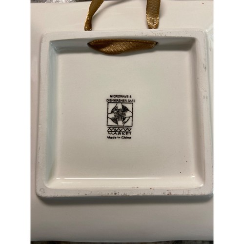 MWW Market Fall Flair 4.5" Mini Plate Set Thanksgiving Harvest Leaves ...