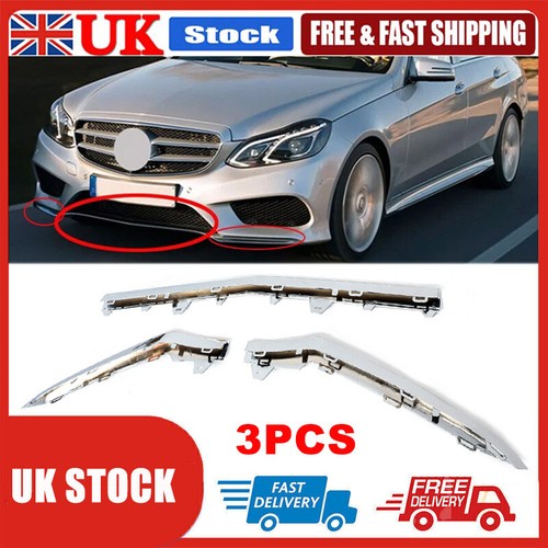 Fit Mercedes 4Dr W212 E Class E200 E220 E350 Front Bumper Grill Trim ...