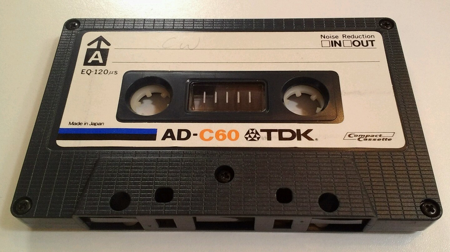 RARE 1977 TDK AD-C60 CASSETTE TAPE Japan as Blank VHTF Tested Works ...