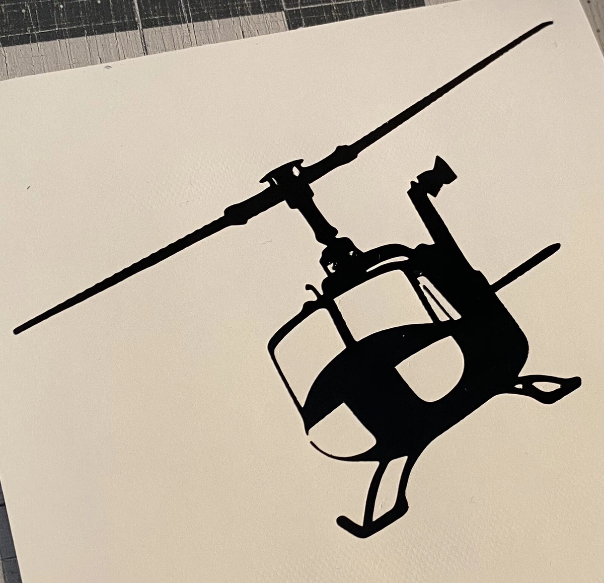Ceiling Fan Helicopter Decal | Shelly Lighting