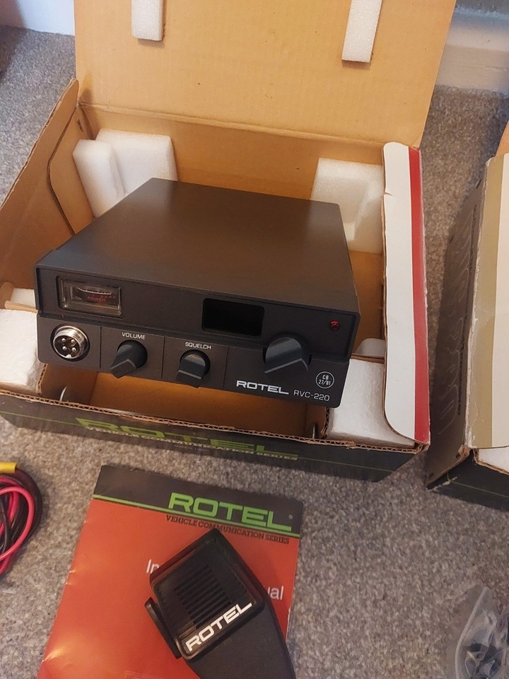 ROTEL RVC 220 & RVC 230 40 CH FM CB RADIOS BOXED & COMPLETE - CYBERNET ...