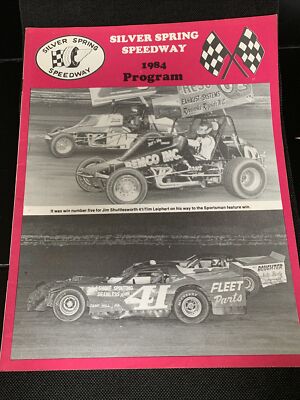 Silver Spring Speedway Program Vintage PA Racing Magazine 1984 | eBay