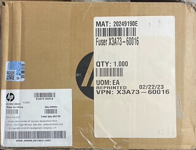 Hp Fuser 110V X3A73-60016 used | eBay