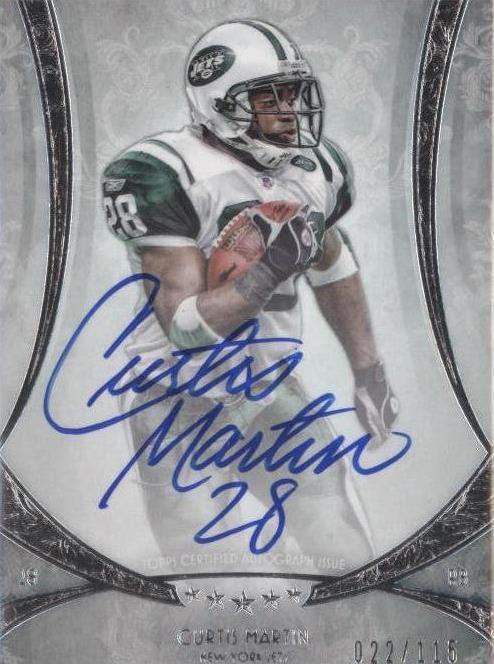 2013 Topps Five Star - Signatures Curtis Martin #FSS-CM /115 (AU) for ...