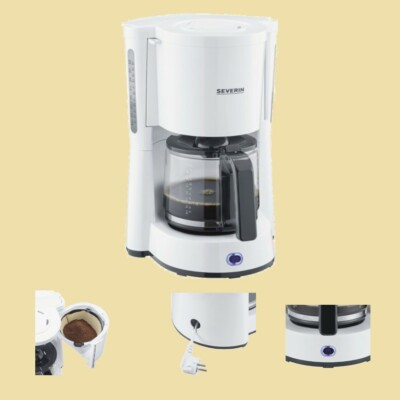Severin Glaskrug-Kaffeemaschine KA 4816 - weiß/schwarz | eBay.de