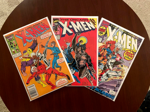 (Lot of 3 Comics) Uncanny X-Men #215 #258 & #281 (Marvel 1987-91) Jim ...