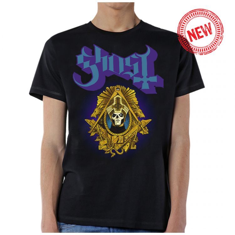 Ghost Swear Right Now Heavy Metal Music Band Emeritus Mens Tee Shirt ...