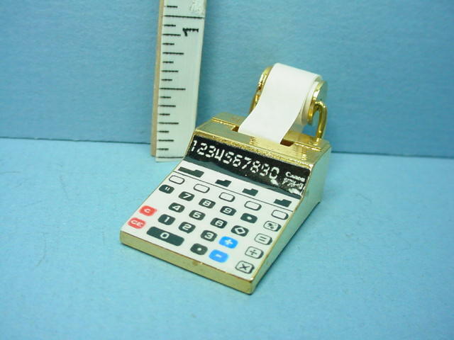 Miniature Adding Machine #B3045/BL553 Non-Working Royal Mini 1/12th ...