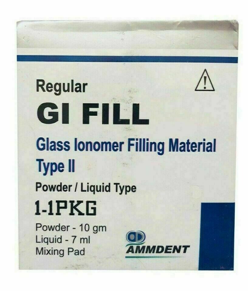 5 X Ammdent GI FILL Glass Ionomer Restorative Filling Material Type II ...