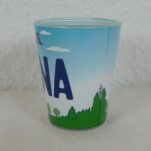Indiana 2 oz Shot Glass Covered Bridge License Plate Tourist ...
