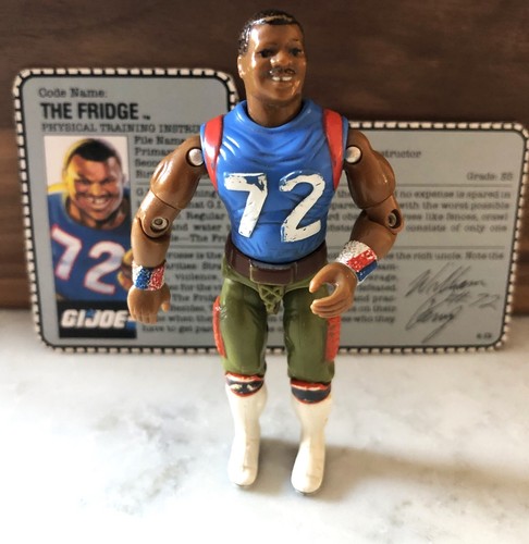 G.I. Joe William Perry The Fridge 1987 Figure and File Card Mail-in ...