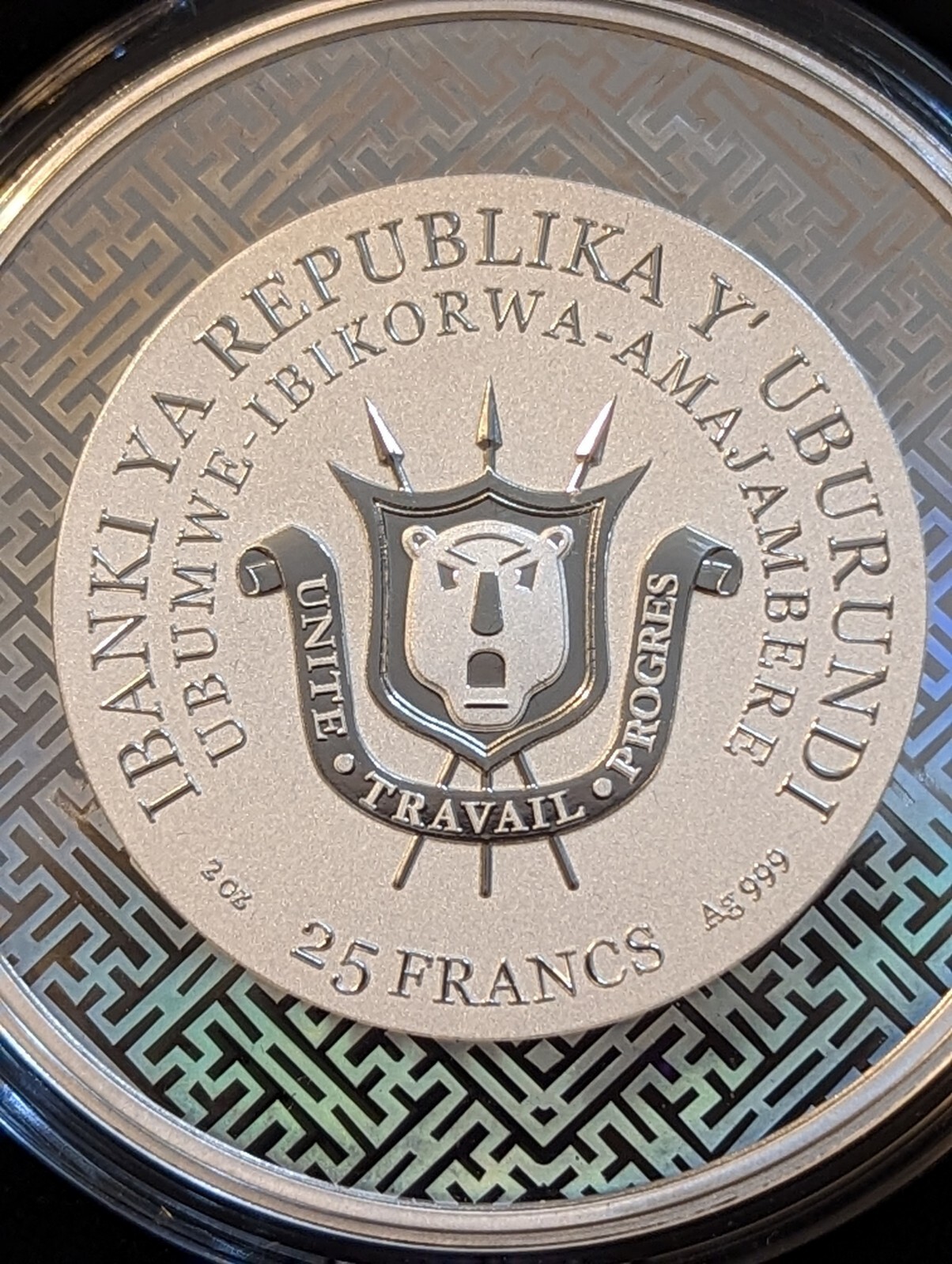 2023 Burundi, By The RMC Year of the Rabbit 2 oz Silver Proof w ...