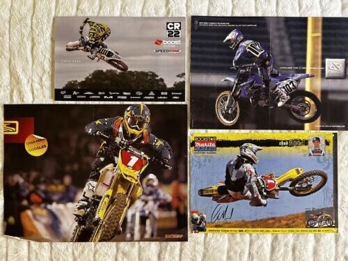 CHAD REED #1 Signed SUZUKI Poster Supercross - RARE Poster Bundle ...