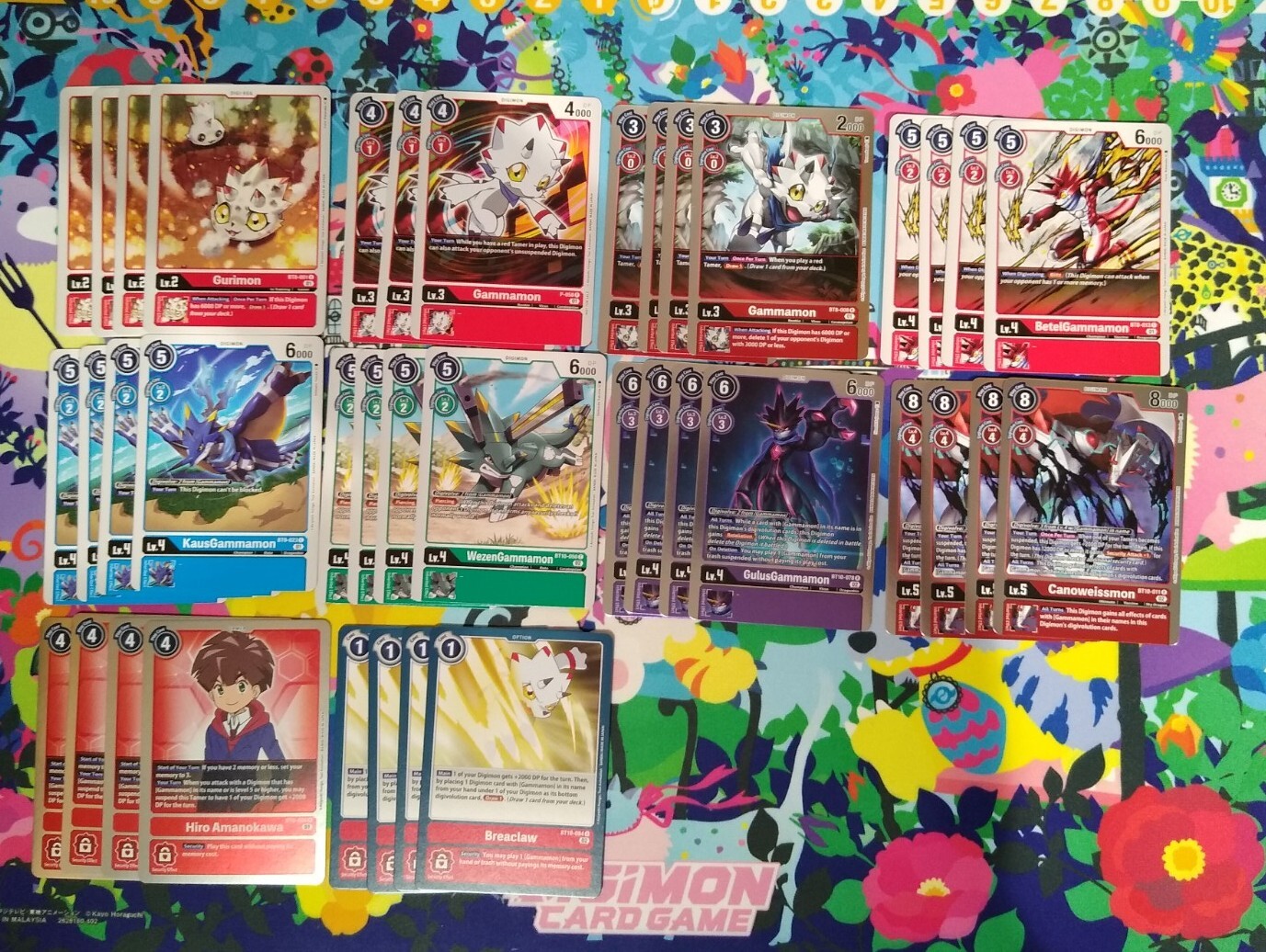 Gammamon Card Lot with Promo Card Digimon Card Game | eBay