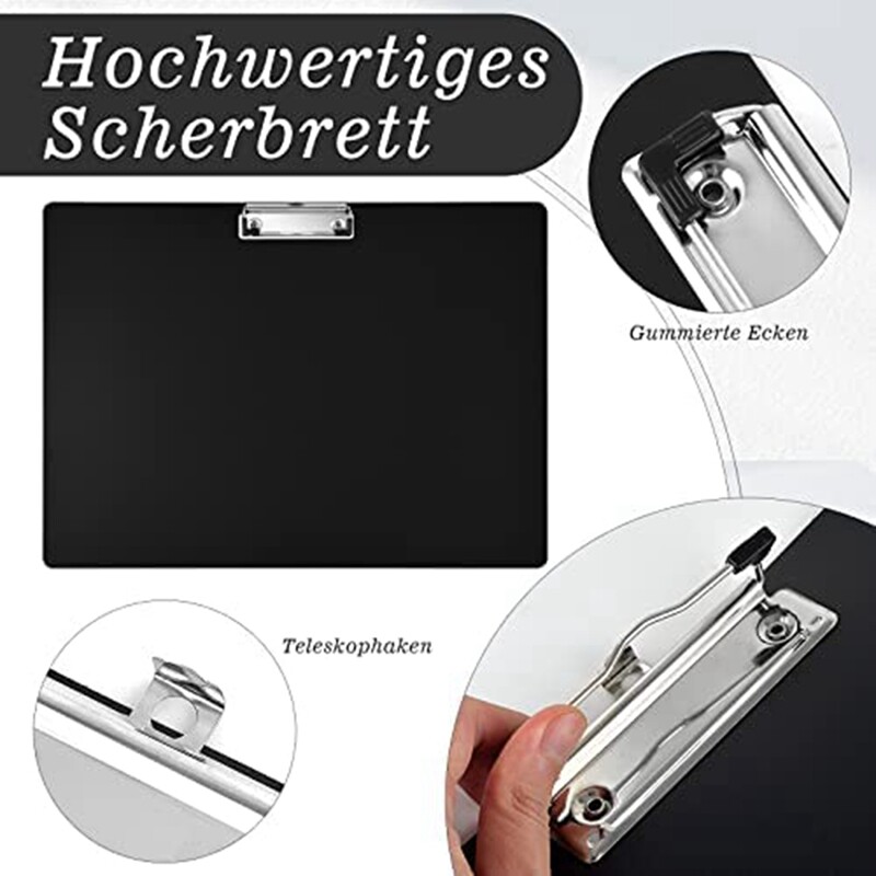 Pack of 2 A3 Clipboard Clipboard A3 Landscape Writing Board with Clip ...