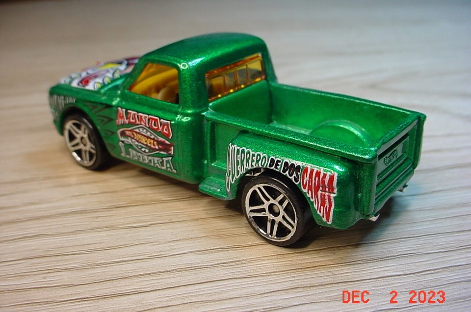 Hot Wheels Custom 69 Chevy Stepside Green 1/64 j1357 | eBay