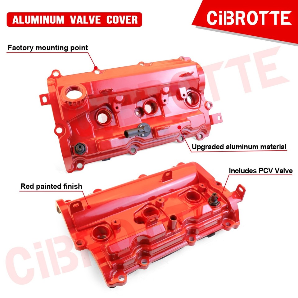 LH&RH Aluminum Valve Cover Set for 2008-13 Infiniti G37,14-17 Q50 Q60 ...