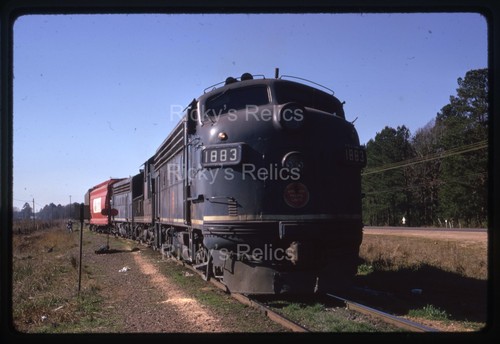 Original Slide MP #1883 EMD F7A Missouri Pacific Kinder LA 1973 Freight ...
