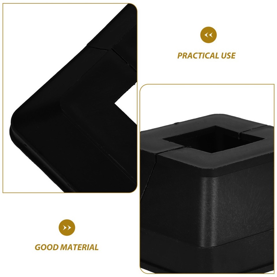 8 Pcs Railing Base Cover Post Skirt Fence Brackets Decorative Cap ...