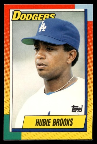 1990 Topps Traded Baseball Card #14T Hubie Brooks Los Angeles Dodgers ...