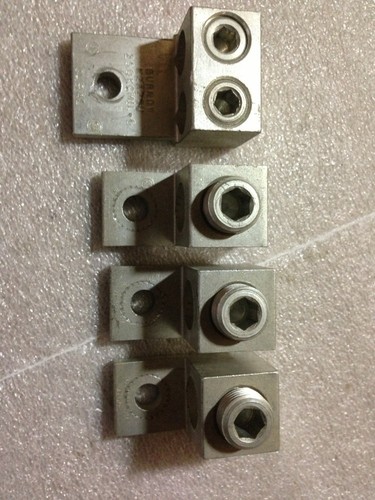 BURNDY ALUMINUM TERMINAL, AL9CU & CU9AL, Lot Of 4, SHIPSAMEDAY #1372J ...