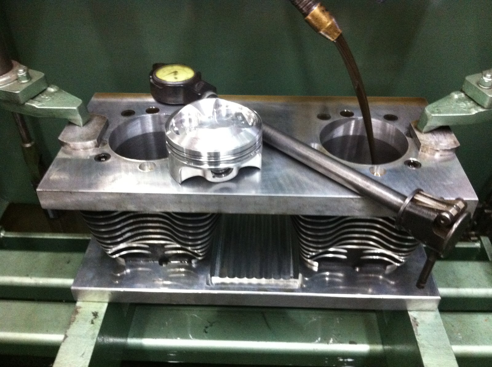 Harley Davidson, S&S Twin Cylinder Torque Plates Bore and Hone Rottler ...