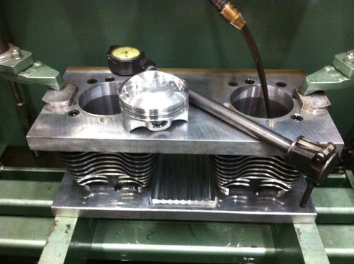 Harley Davidson, S&S Twin Cylinder Torque Plates Bore and Hone Rottler ...