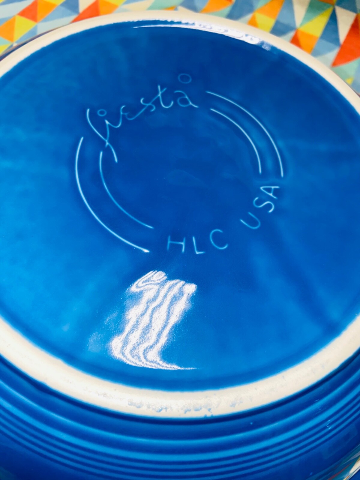 FIESTA NEW Lapis Blue SET large 12" Pasta serving BOWL Cheese shaker ...