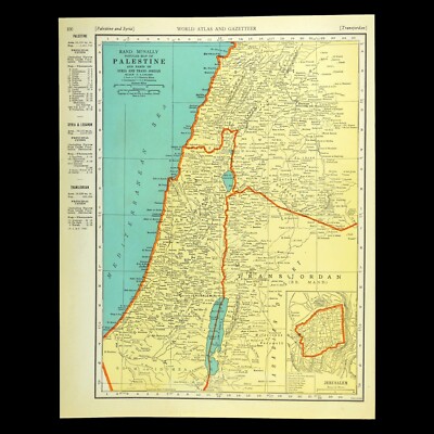 1900-Now - Map Of Palestine Israel