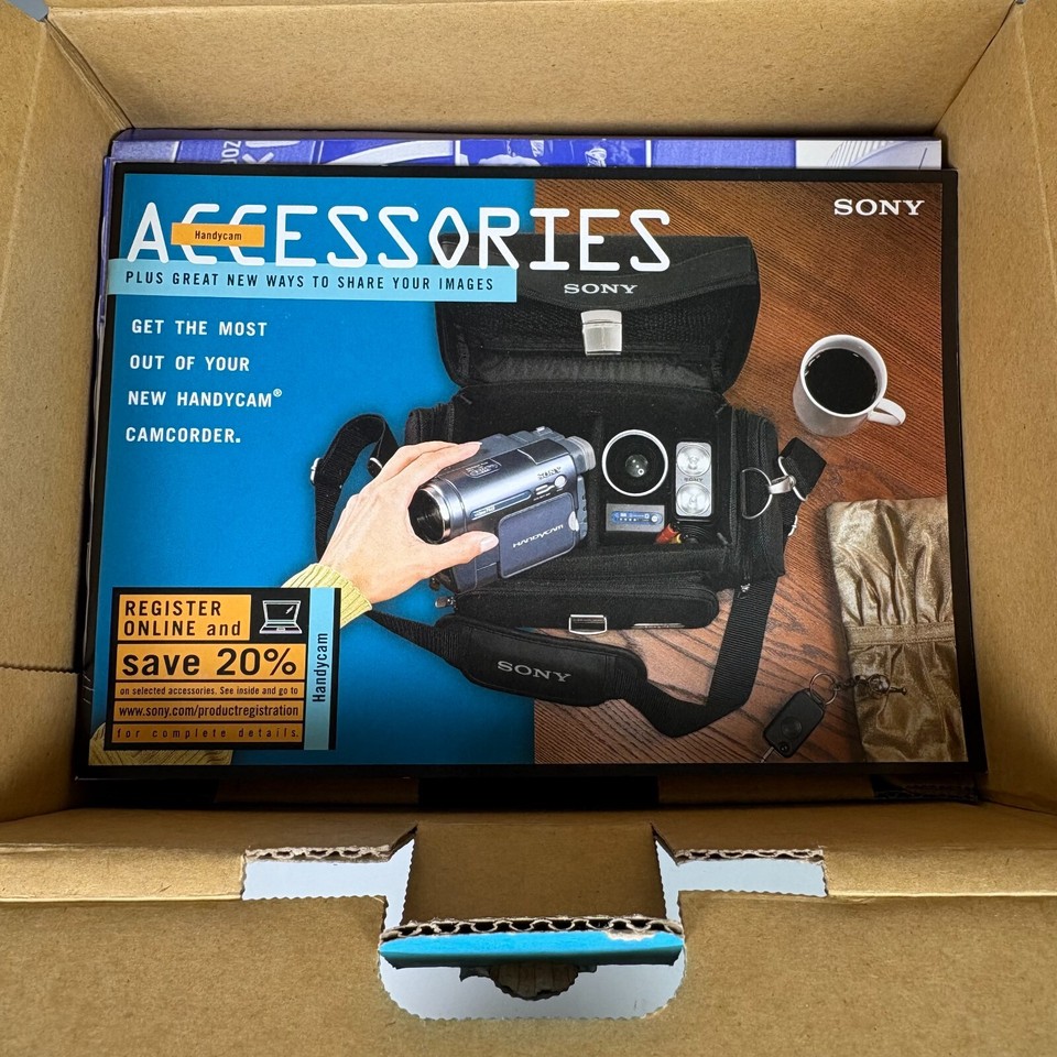 Sony Handycam CCD-TRV328 Hi-8 Analog Camcorder Blue New Open Box Rare ...