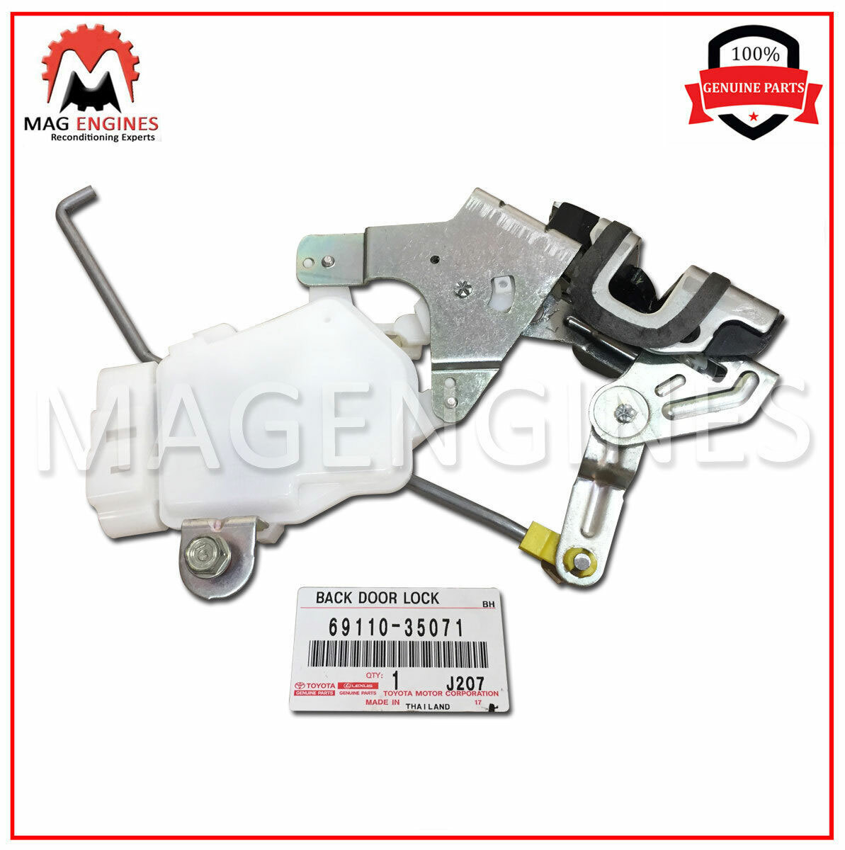 69110-35071 GENUINE OEM BACK DOOR LOCK W/MOTOR ASSY FOR FJ CRUISER ...