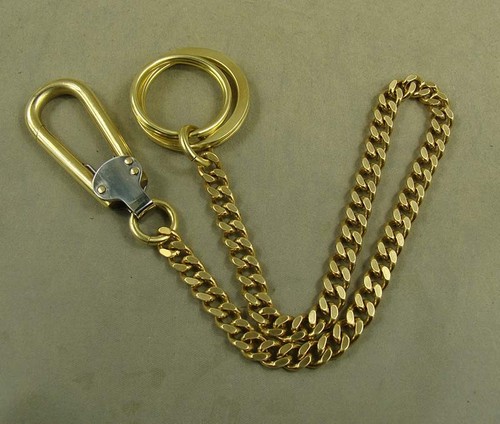 Solid Brass Fob Pants Keychains Keyrings Key Holder Bag Wallet Chain ...