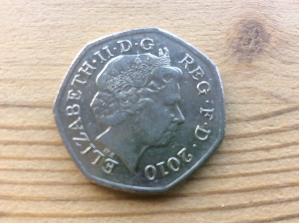 Girl guide 50p coin. 2010 Circulated Coin. Celebrating 100 Years Of ...