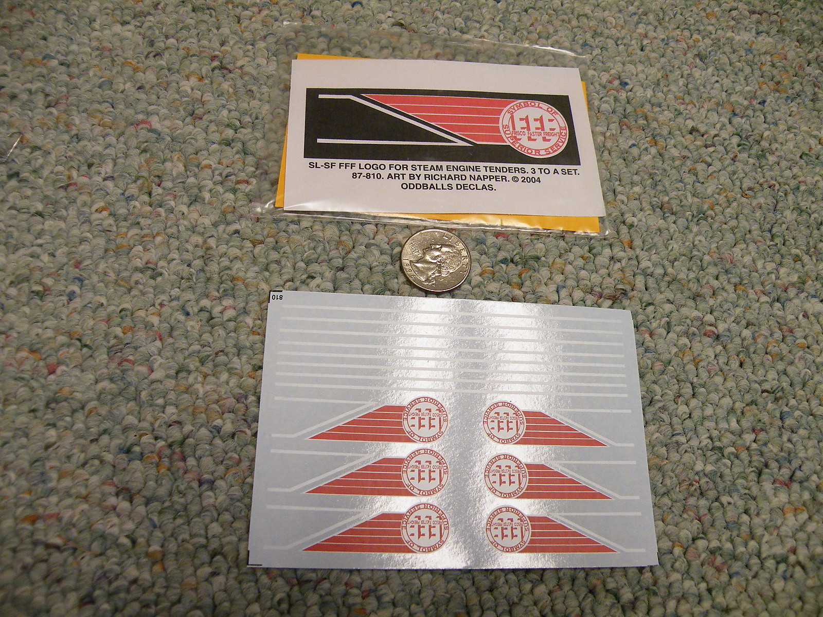 Oddballs decals HO SL-SF-FFF logo steam engine tenders 3 to a set K34 ...