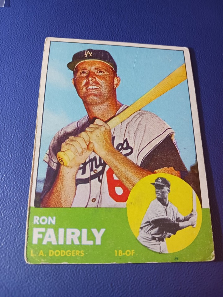 1963 Topps Baseball Card #105 Ron Fairly Los Angeles Dodgers GD-VG | eBay
