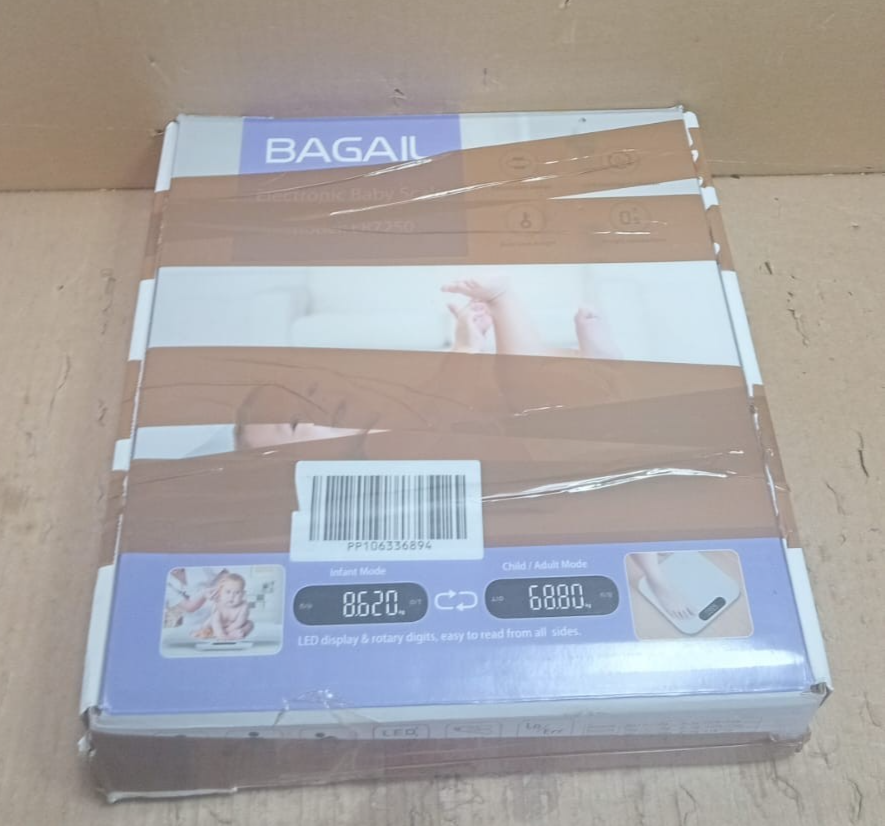 BAGAIL Baby Scale with Detachable Tray, Auto-Rotation Readings, Tare ...