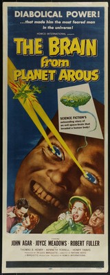 Brain from Planet Arous (1957) Original Movie Poster Insert 14x36 Sci ...