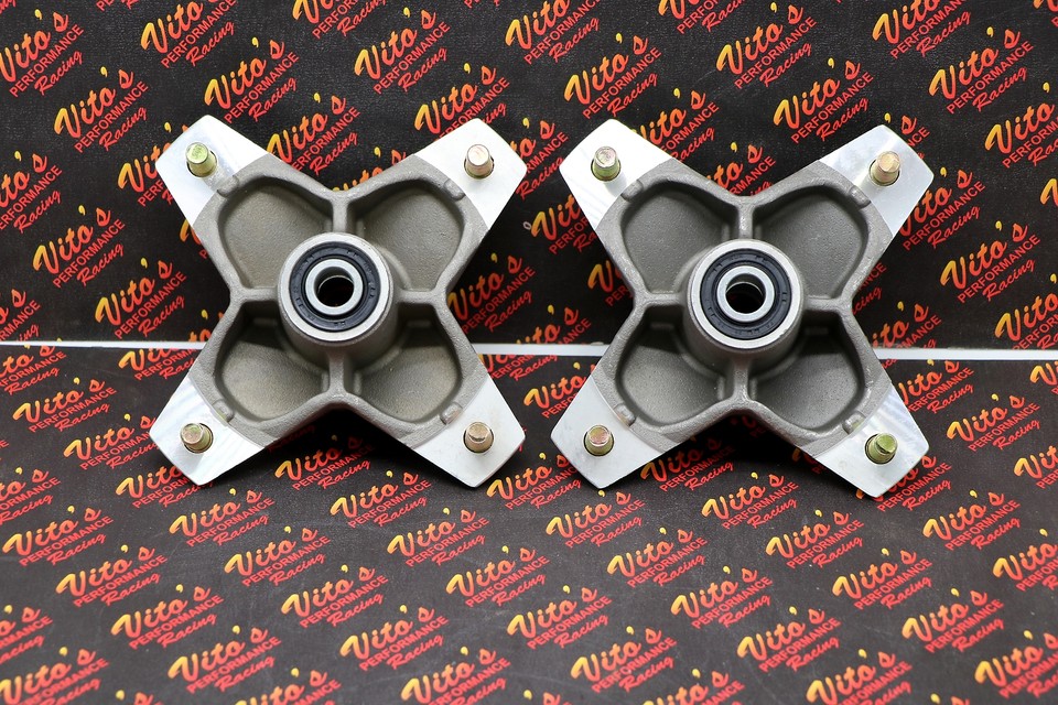 2 x NEW front hubs + studs + seals + bearings Yamaha Banshee Warrior ...