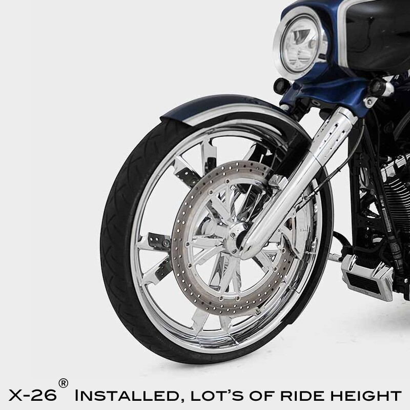 HHI Hawg Halters X26 Raked Neck & Triple Tree Kit for Harley FLH/T 14 ...