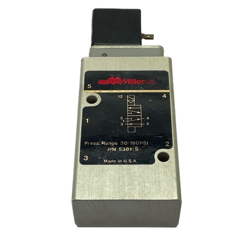Miller 1/4” NPT 120V 60Hz 30-150 PSi Solenoid Valve 5381-S | eBay