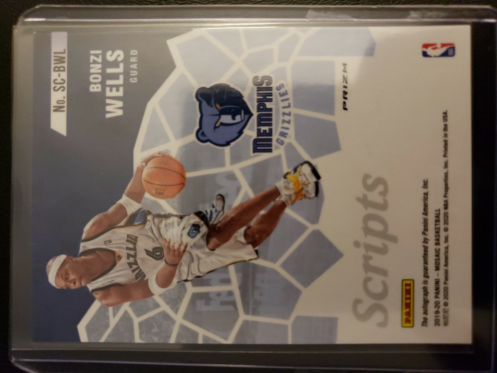2019-20 Panini Mosaic - Scripts Bonzi Wells #SC-BWL (AU) for sale ...