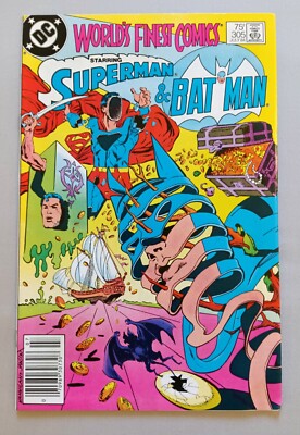 WORLD'S FINEST COMICS #305, SUPERMAN, BATMAN, DC COMICS, COPPER AGE ...