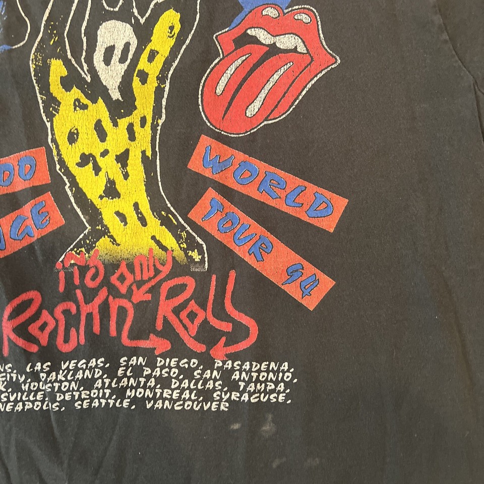 1994 Rolling Stones Voodoo Lounge World Tour XL Original Concert T ...