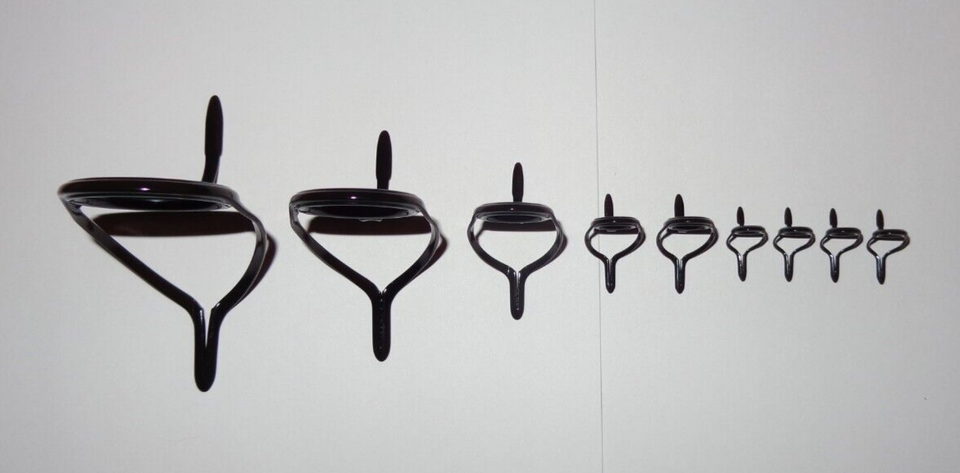 New Set of 9 Fuji BMNAG Concept Black Alconite Spinning Fishing Rod ...