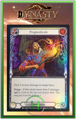 Prognosticate Rainbow Foil - FAB:Dynasty - DYN204 - Carte Officielle ...