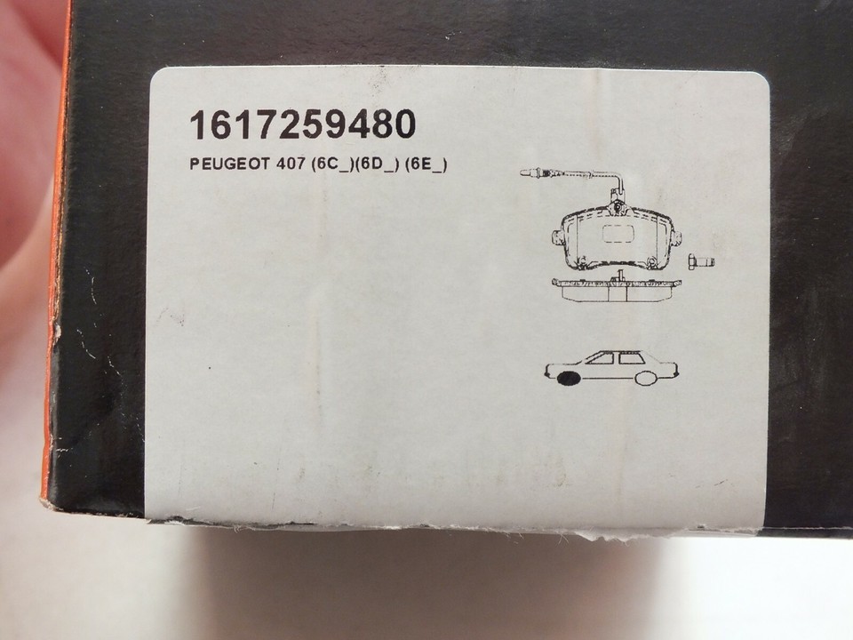 New Genuine Peugeot 407 Set front brake pads Sealed Eurorepar ...