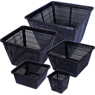 Pond Plant Baskets Square Plastic Planter Pot Garden Fish Pond Durable ...