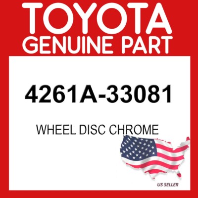 Toyota Genuine 4261A-33081 Wheel Disc Chrome 4261A33081 OEM | eBay