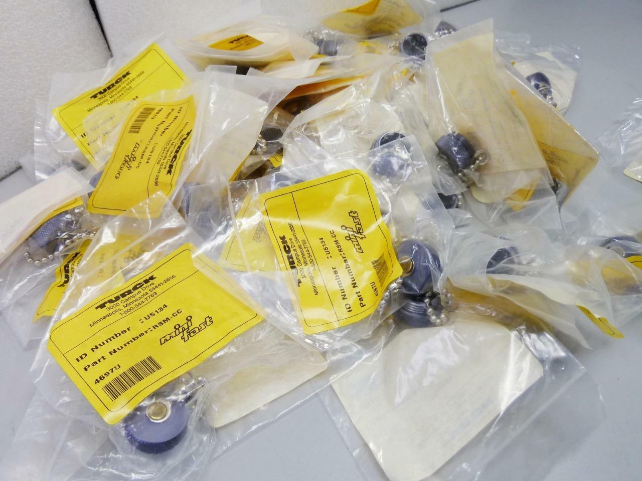 42x TURCK / MINI FAST CLOSURE CAP U5134 / RSM-CC LOT OF 42 NEW PIECES ...