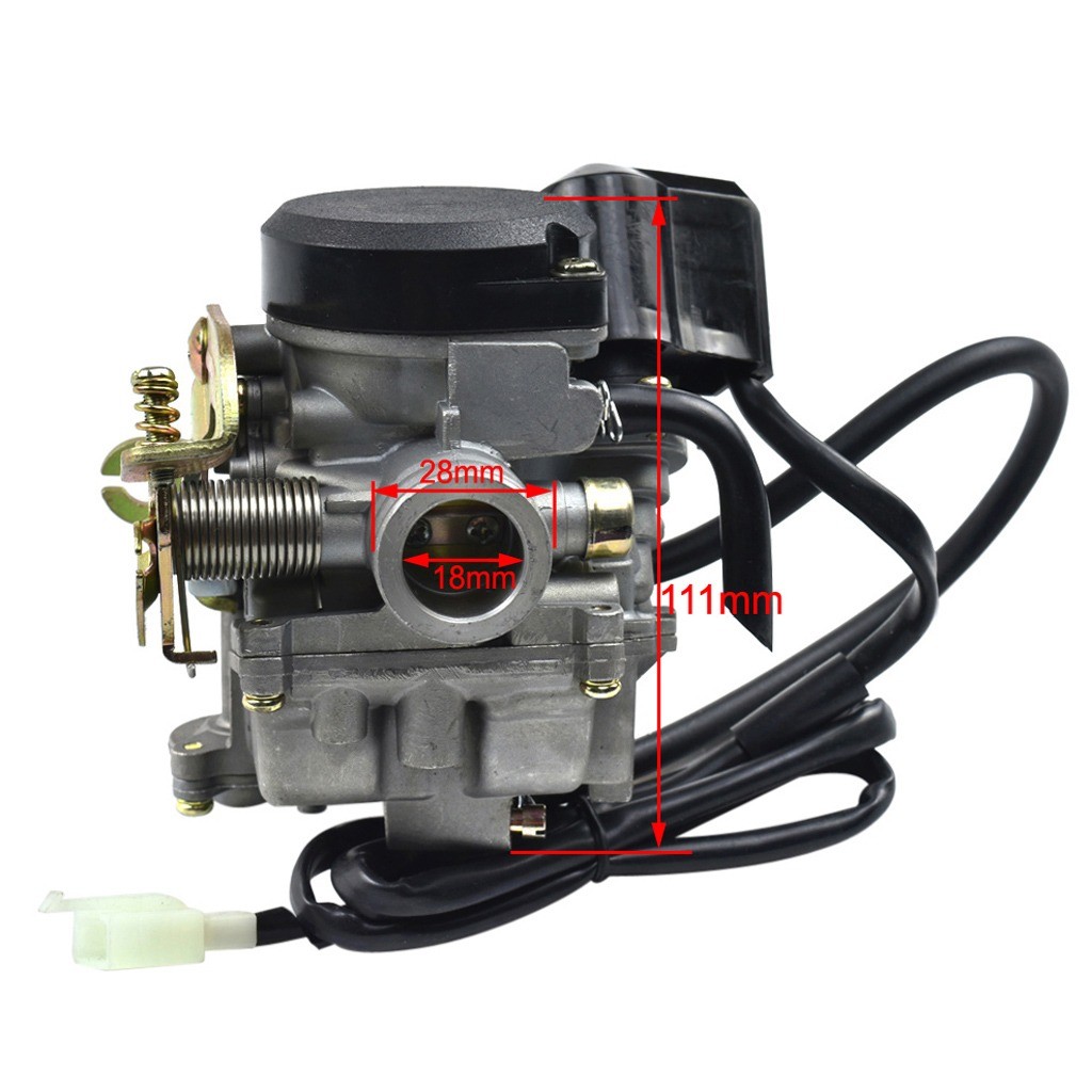 18mm Carburetor for 50cc 4 Stroke GY6 Baja SC50 Baja SC50-P Roketa SUNL ...